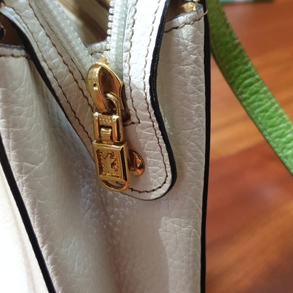 a. testoni | Bags | Vintage Atestoni Whitegreen Shoulder Bag Leather ...